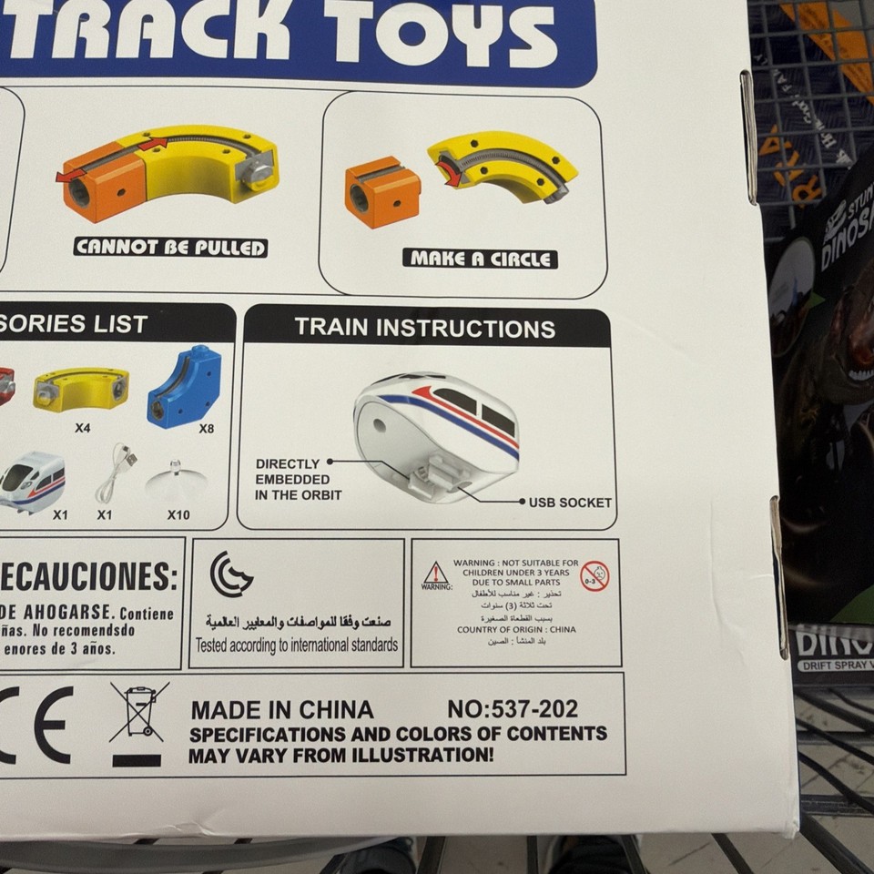 Cube Track Fusion Toy Klick Rail Electric Train Set w/ Gravity-Defyiing ...