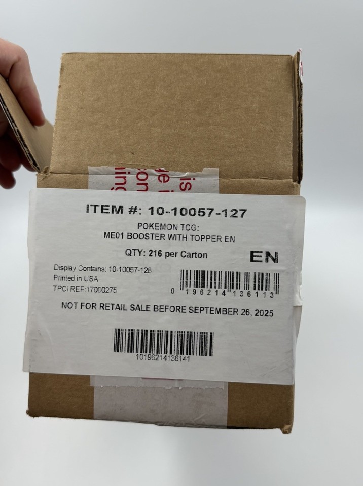 Pokémon Mega Evolution Booster Box Case EMPTY BOX NO CARDS NO PACKS | eBay