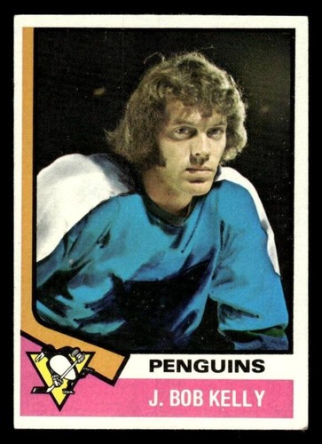 1974 TOPPS J. BOB KELLY 143 VG RC HOCKEY PITTSBURGH PENGUINS | eBay