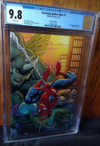 Amazing Spider-Man #1 (Marvel, 2018) CGC 9.8, Virgin Edition, Wrap ...