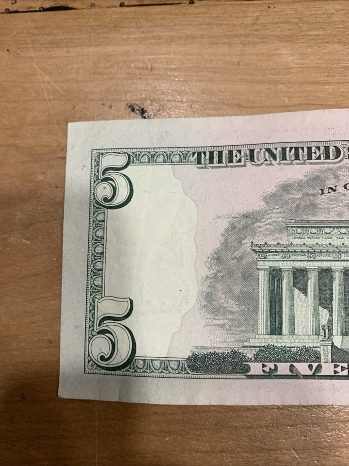 2013 5 dollar bill Fancy Serial Number True Quintuple Two’s 22222 ...