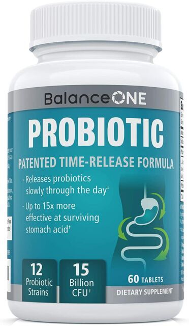 Balance ONE Probiotic - Time-Release Tablets Formula - 60 Tablet for ...