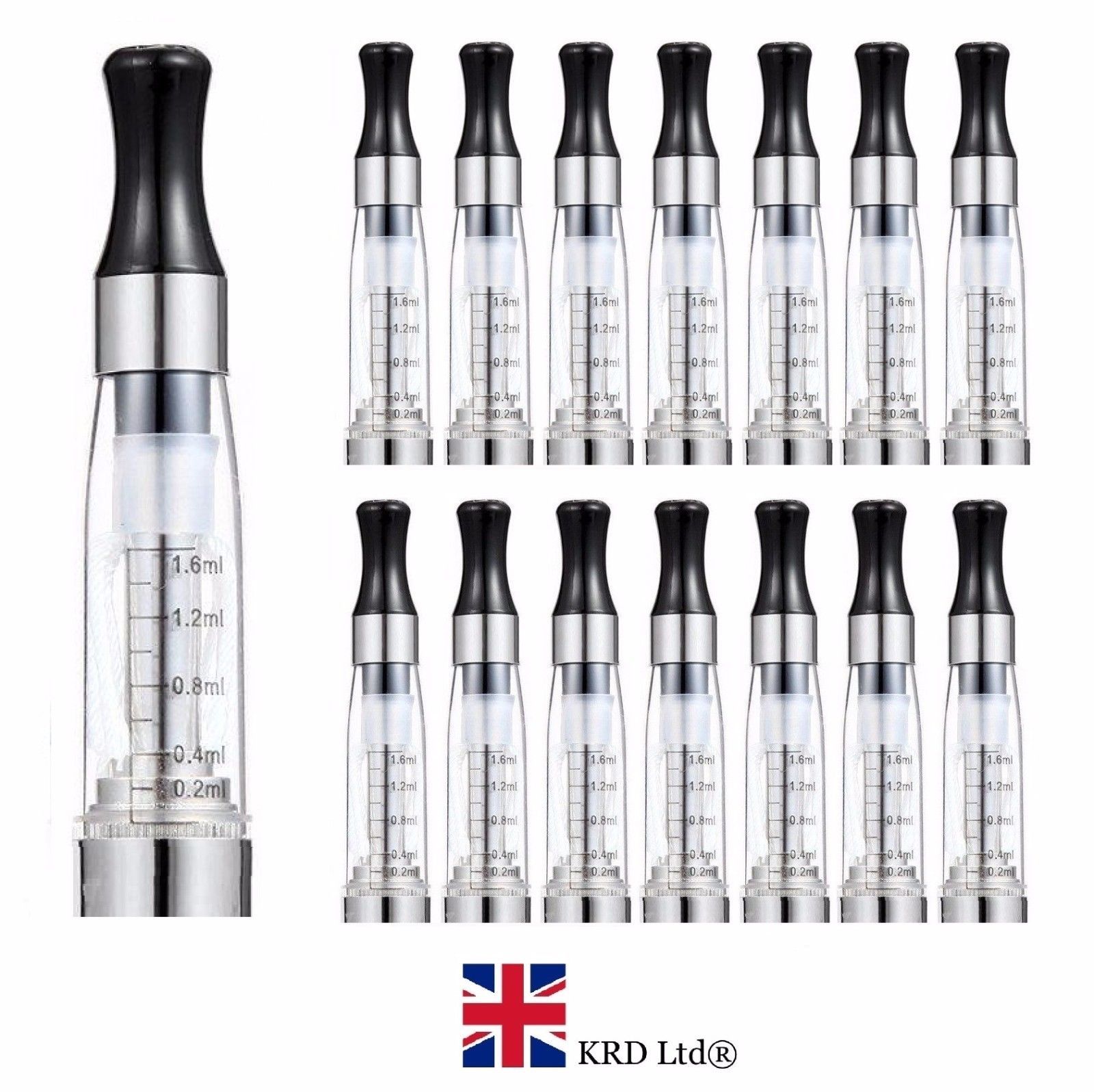 10 X CE4 ATOMIZERS Glass Atomizer Clearomiser Cartomizer ECig Shisha ...