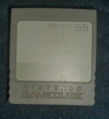 Official Nintendo GameCube Memory Card Authentic, Gray DOL-008 ...
