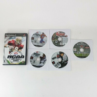6 Sports Games Lot NCAA Football MVP Baseball NBA NHL World Soccer (PS2 ...