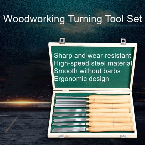 High-speed Steel Turning Tool High-grade8PCS Beech Wood Handle ...
