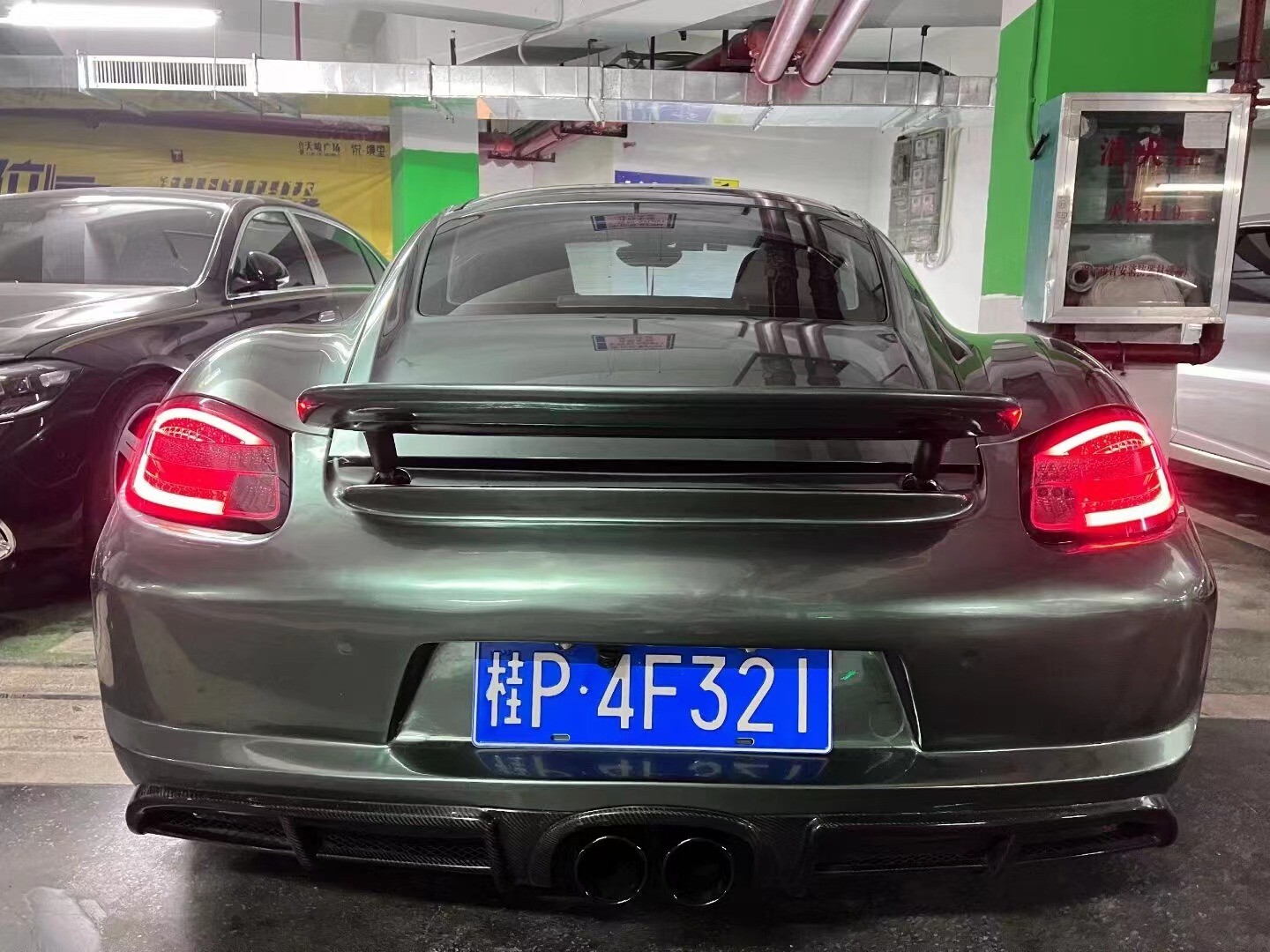 987.1/987.2 Cayman/boxster replacement ducktail carbon fiber | eBay