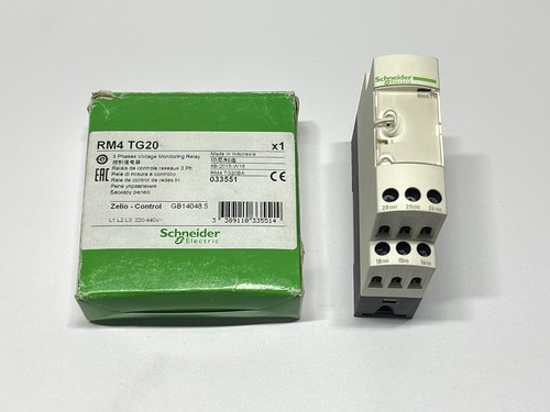 Schneider RM4 TG20 3 Phase Voltage Monitoring Relay 033551 200-500V 2C ...