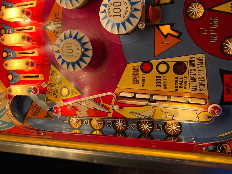 Bally 1979 Supersonic Pinball Machine. Supersonic Flight that holds ...