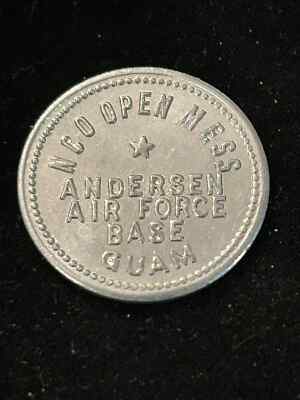 Lot of 3 Andersen AFB Guam Trade Tokens 5c, 10c, 25c | eBay