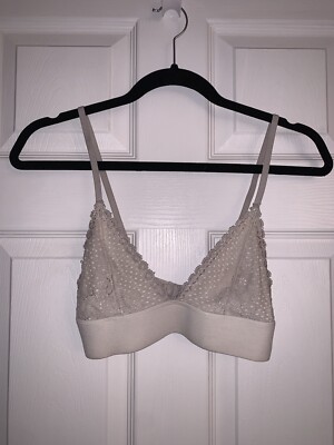 Pins and Needles Triangle Lace Wireless Adjustable Bralette Beige ...