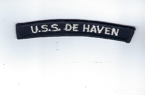 USS De Haven, DD-727, US Navy "Rocker" | eBay