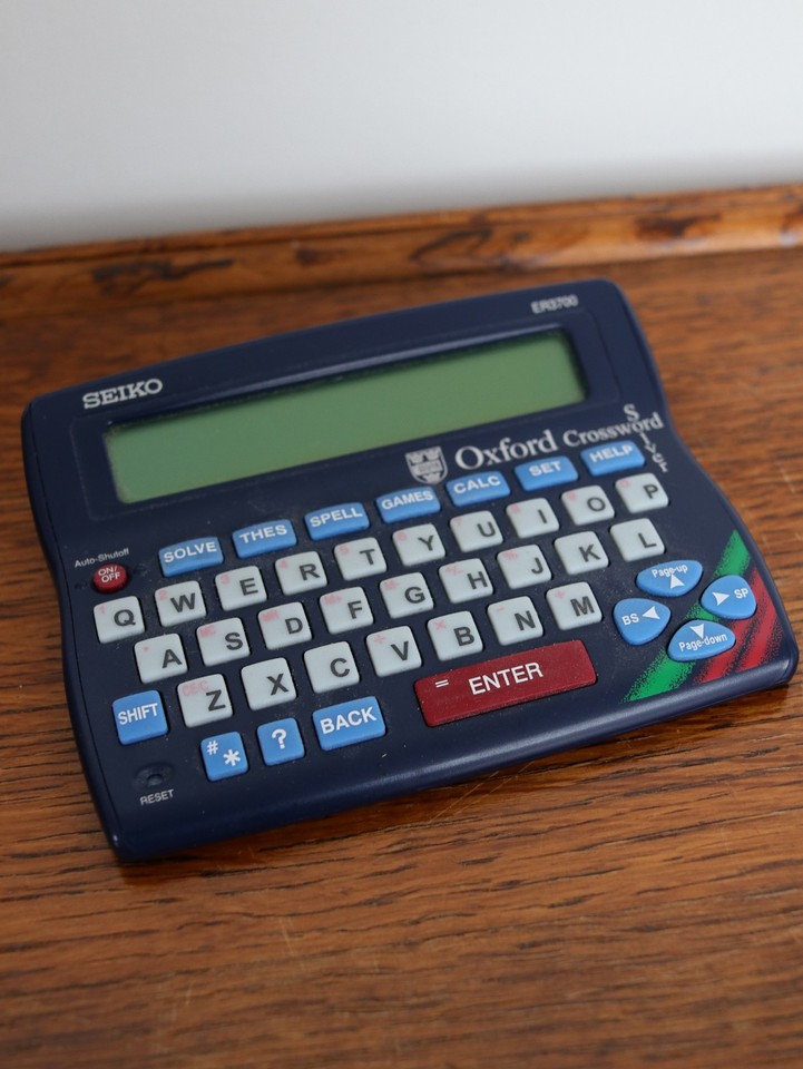 Seiko ER3700 Oxford Crossword Solver Thesaurus Spellchecker Calculator ...