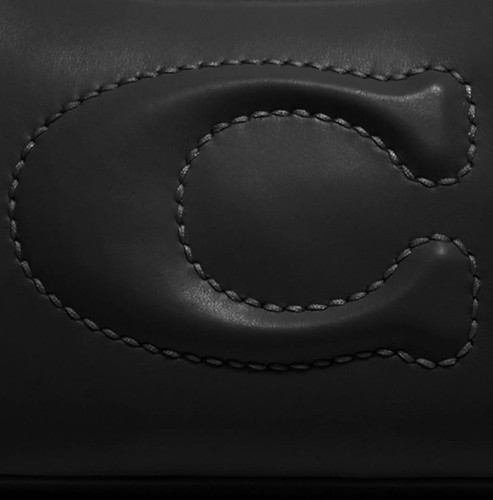 NWT Coach Teri Shoulder Bag With Signature C Quilting Black/Silver | eBay