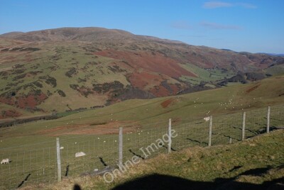Photo 6x4 Fields above Cwm Maethlon Penhelig With the cwm beyond, and ...