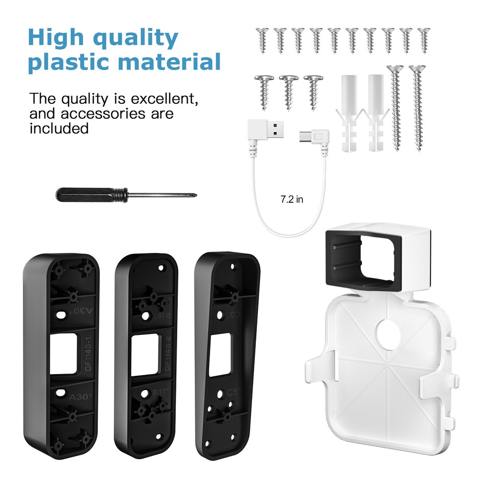 15-45° Corner & 5° Wedge Mount Kit for Blink Video Doorbell and Sync ...