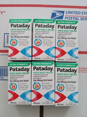 6x Pataday Once Daily Eye Relief .085oz /2.5ml each Extra Strength | eBay