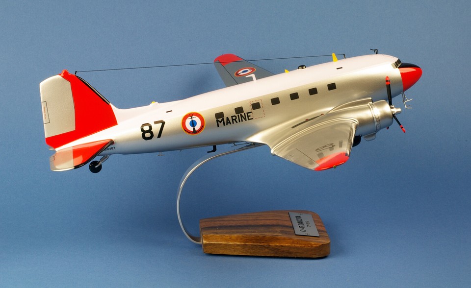 French Navy Douglas C-47 Dakota EPV 56.S Desk Display Model 1/50 PS ...