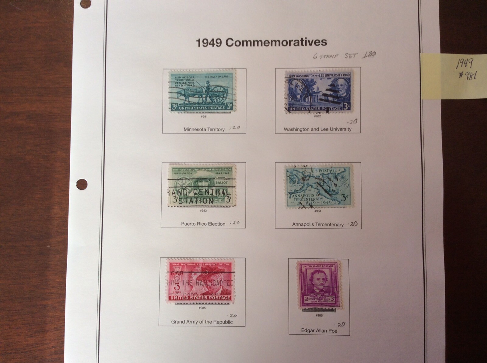 US Stamp Year Sets 1940 To 1949. 10 Complete Sets. See Description ...