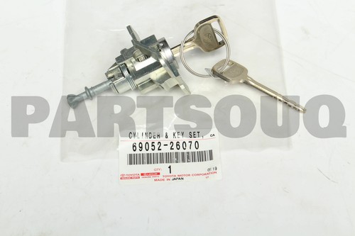 6905226070 Genuine Toyota CYLINDER & KEY SET, DOOR LOCK, LH 69052-26070 ...