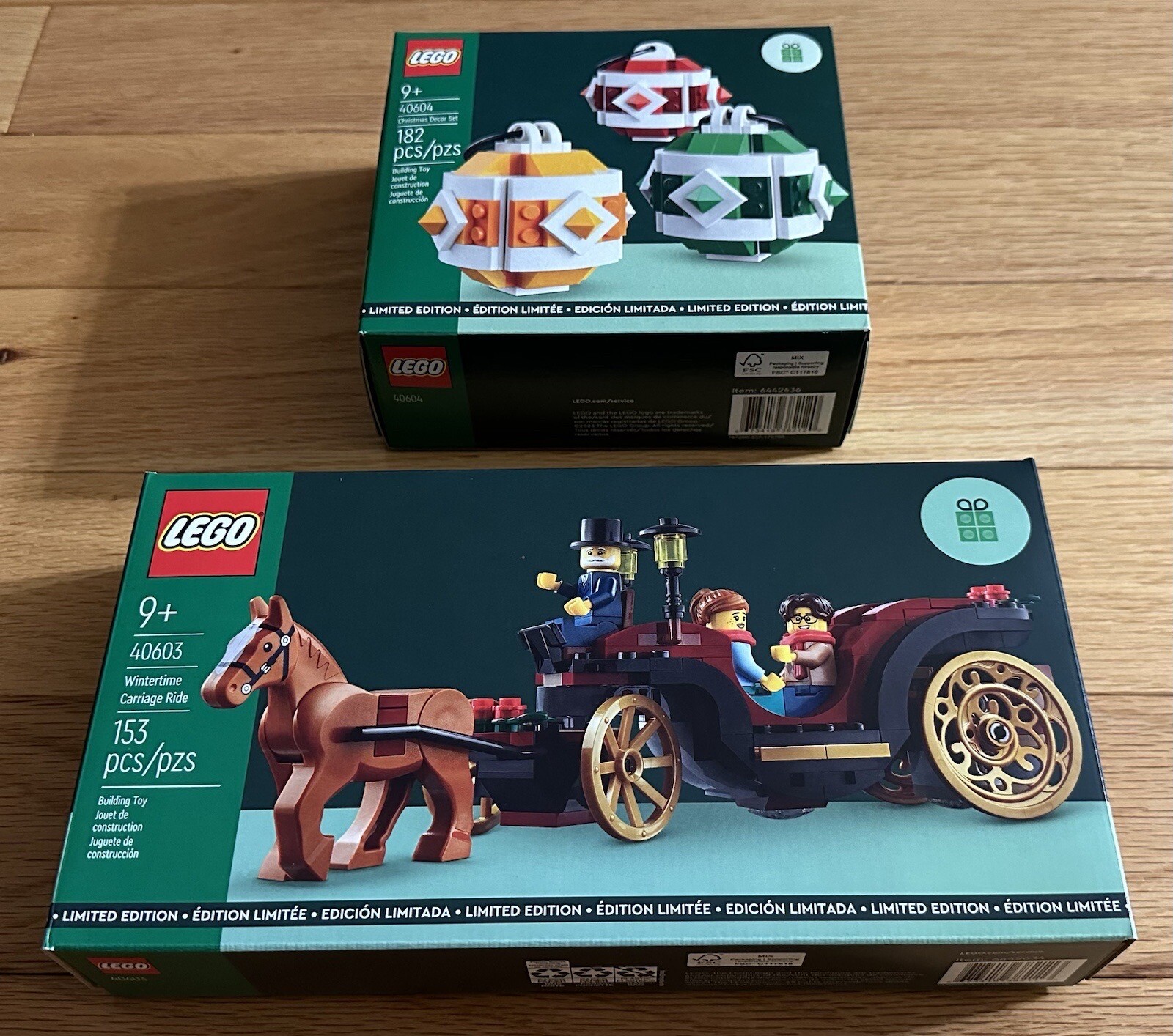 LEGO 40603 Wintertime Carriage Ride 40604 Christmas Decor | New In ...