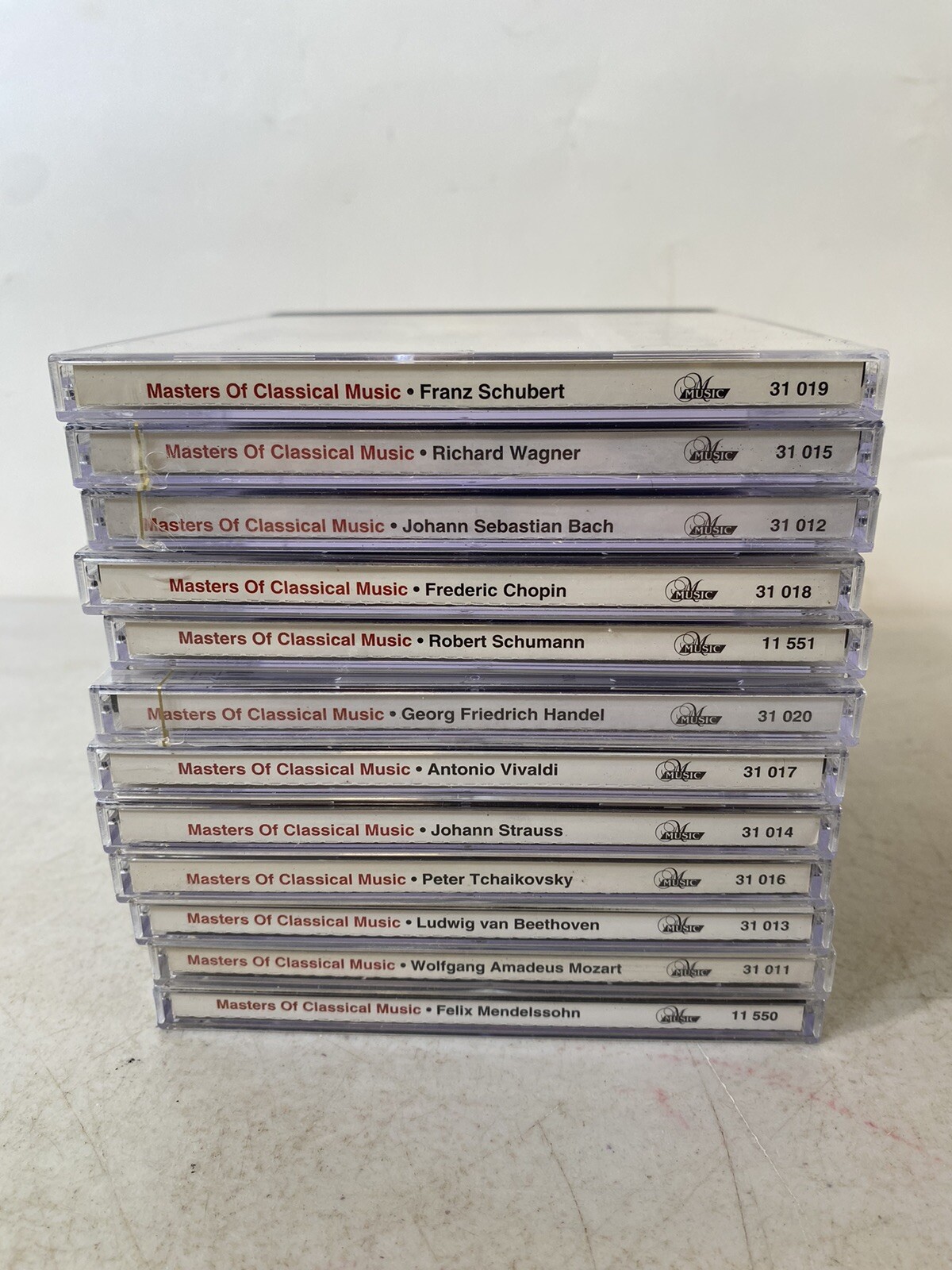 Masters Of Classical Music 12 CD Set Beethoven, Mozart, Schumann, Etc ...