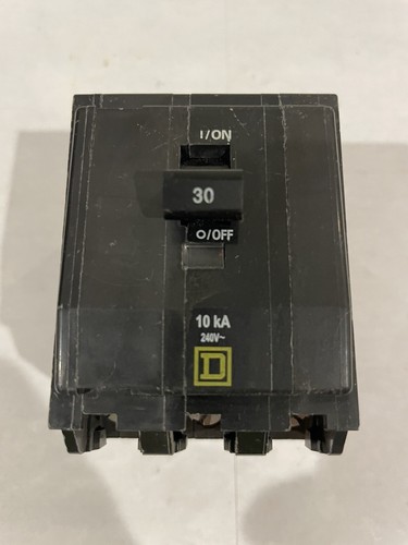 Square D QO330 Plug-In Circuit Breaker 30 Amp 240 Volt 10kA 3 Pole | eBay