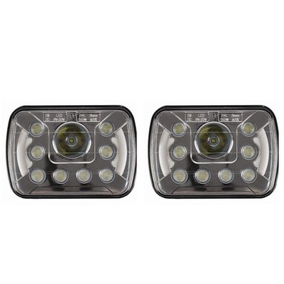 Pair 7x6" 5x7 inch CREE Replace H6054 H6014 LED Headlights DRL High/Low ...