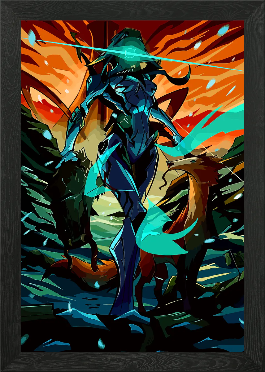 warframe game art Framed Wall Art Poster Canvas Print Picture | eBay UK