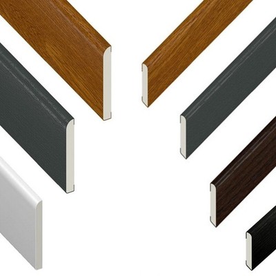 UPVC Plastic Trim Architrave D Mould Cloaking Fillet Finishing Trim 1m ...