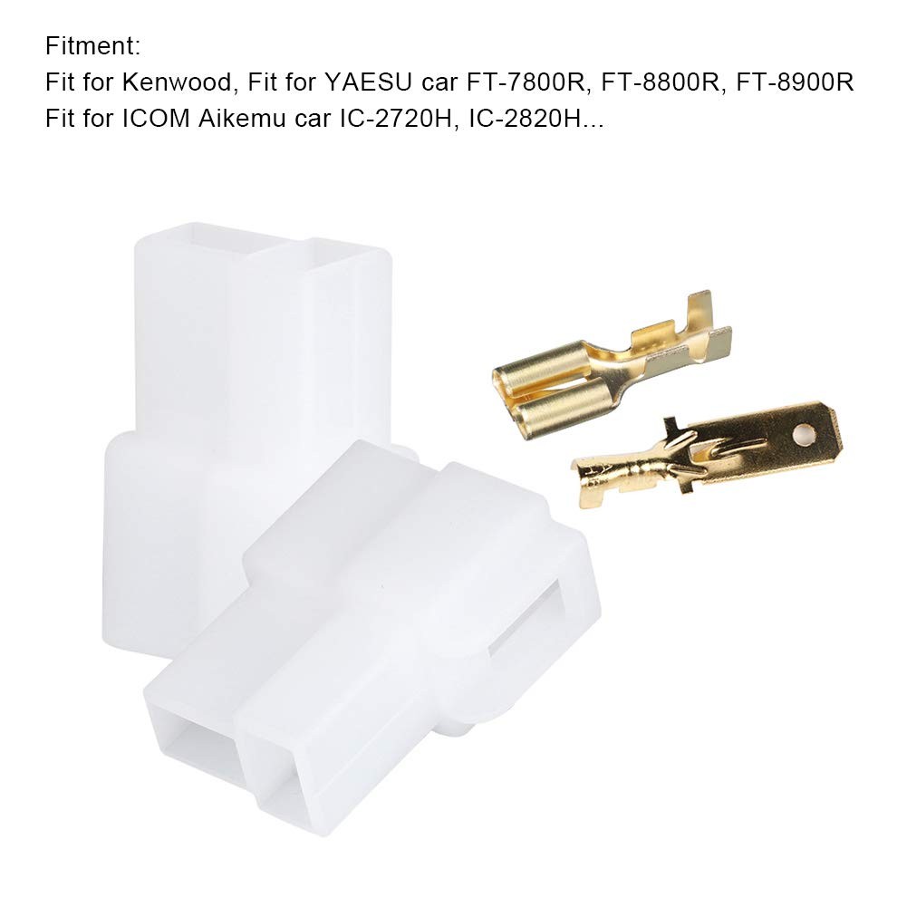 Yctze Electrical Automotive Wire Connector, T-Type 2 Pin Power Plug ...