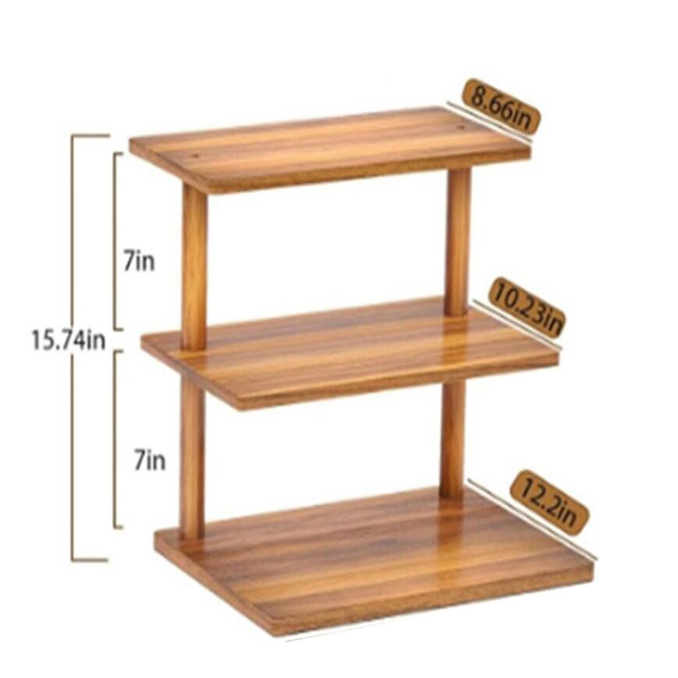 Cupcake Stand 3 Tier Wood Dessert Table Display Cupcake Tray for Tea ...