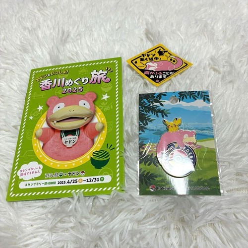 Pokemon Center Kagawa Limited Logo Pins Booklet Rainy Day Sticker Set ...