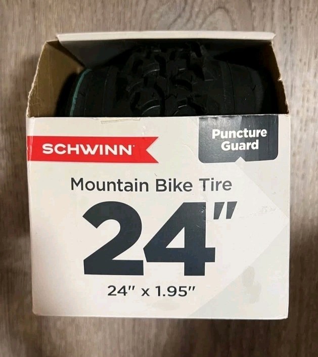 Schwinn 24" Mountain bike Tire Flat Tire Protection w Puncture Guard 24 ...