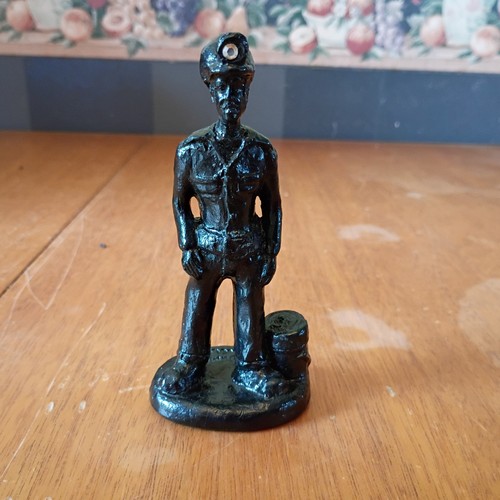 Vintage Hand Crafted Coal Miner Figure Made Of Coal | eBay