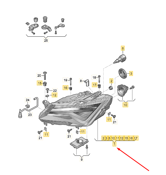 SEAT ATECA KH7 Front Left Side Headlight 576941773 LHD NEW GENUINE | eBay