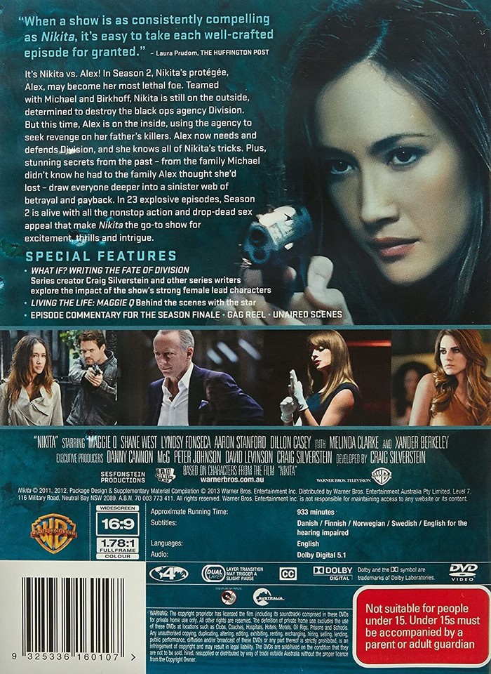 Nikita Season 2 Maggie Q NON-UK Format Region 4 Import - (DVD) (UK ...