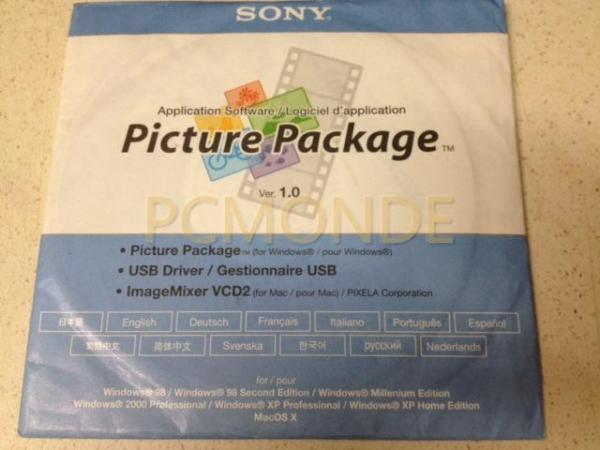 Sony Picture Package Ver. 1.0 / USB Driver / ImageMixer VCD2 (3-087-821 ...