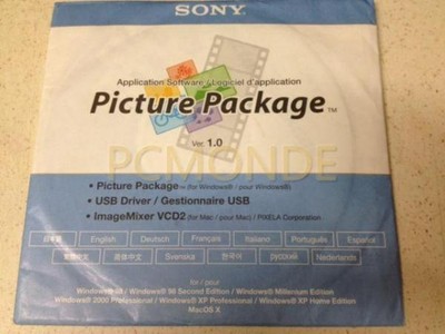 Sony Picture Package Ver. 1.0 / USB Driver / ImageMixer VCD2 (3-087-821 ...