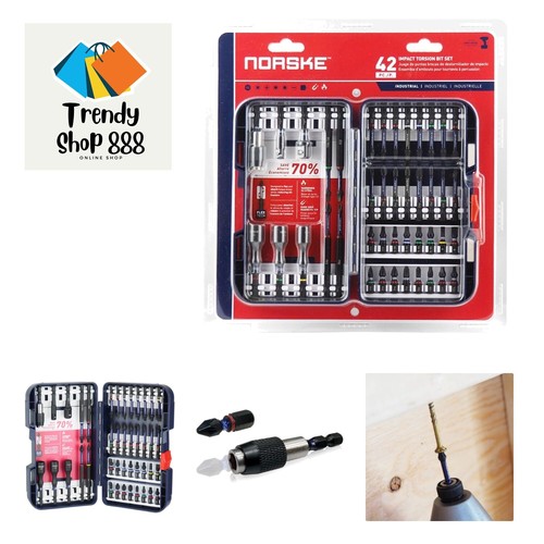 Tools 42pcs Screwdriver Bit Set, Impact Torsion, PH Bits, SQ Bits, TORX ...