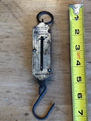 Vintage Antique Hanging Hand Held Pocket Scale made in Germany | eBay
