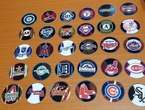 MLB Baseball Stickers Complete Set Circles 3 Inch 2009 Complete Set ...