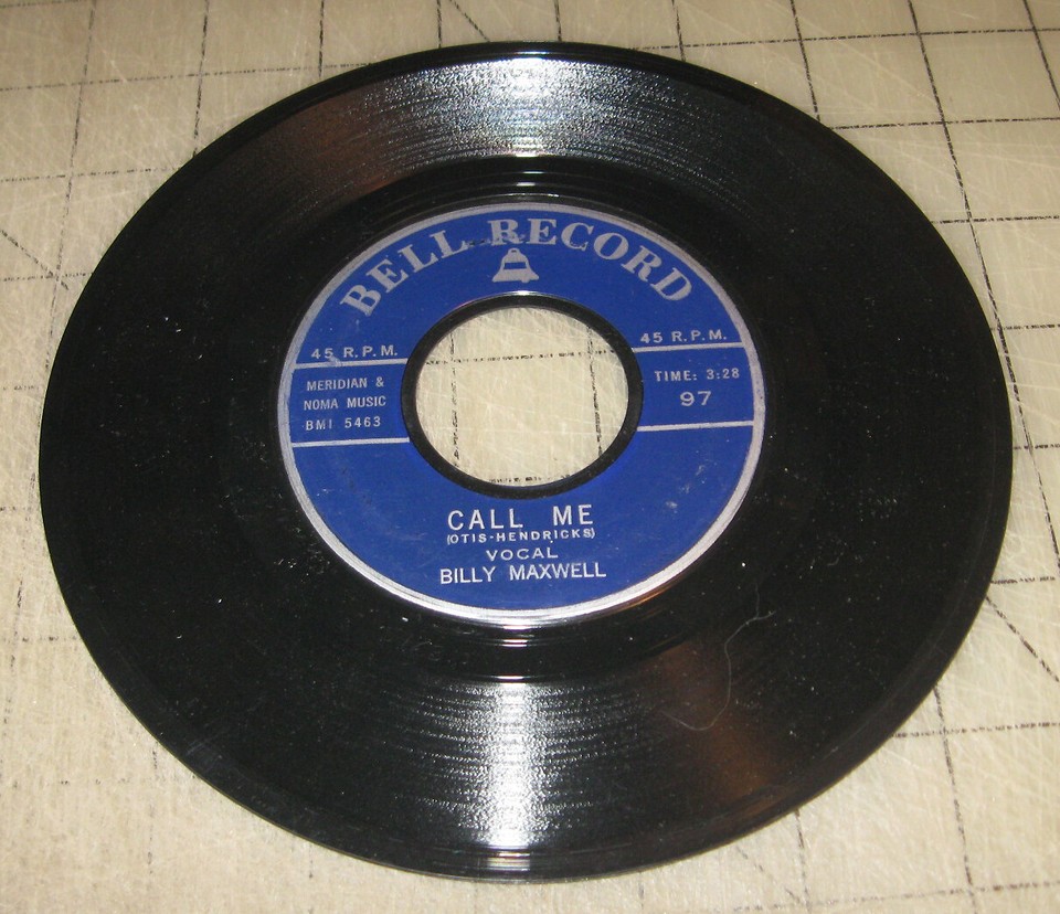 RUTH ADAMS Hoola Hoop - BILLY MAXWELL Call Me 45rpm Record BELL 5463 ...