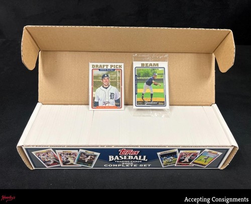 2005 Topps Baseball Complete Set Box 1-733 Sealed Yankees Pack ...