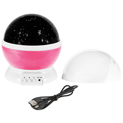 New LED Star Projector - Rotating Night Light for Kids - USB Sleep Lamp ...