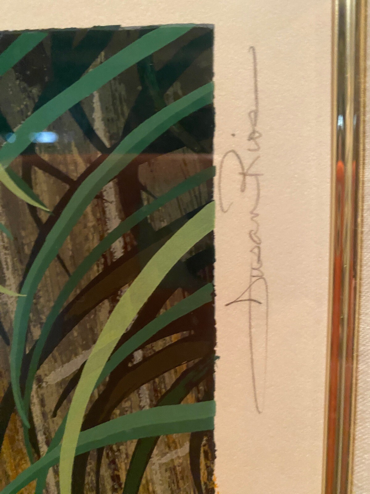 “Amaryllis” Susan Rios Authentic Limited Edition 1984 Serigraph Framed ...