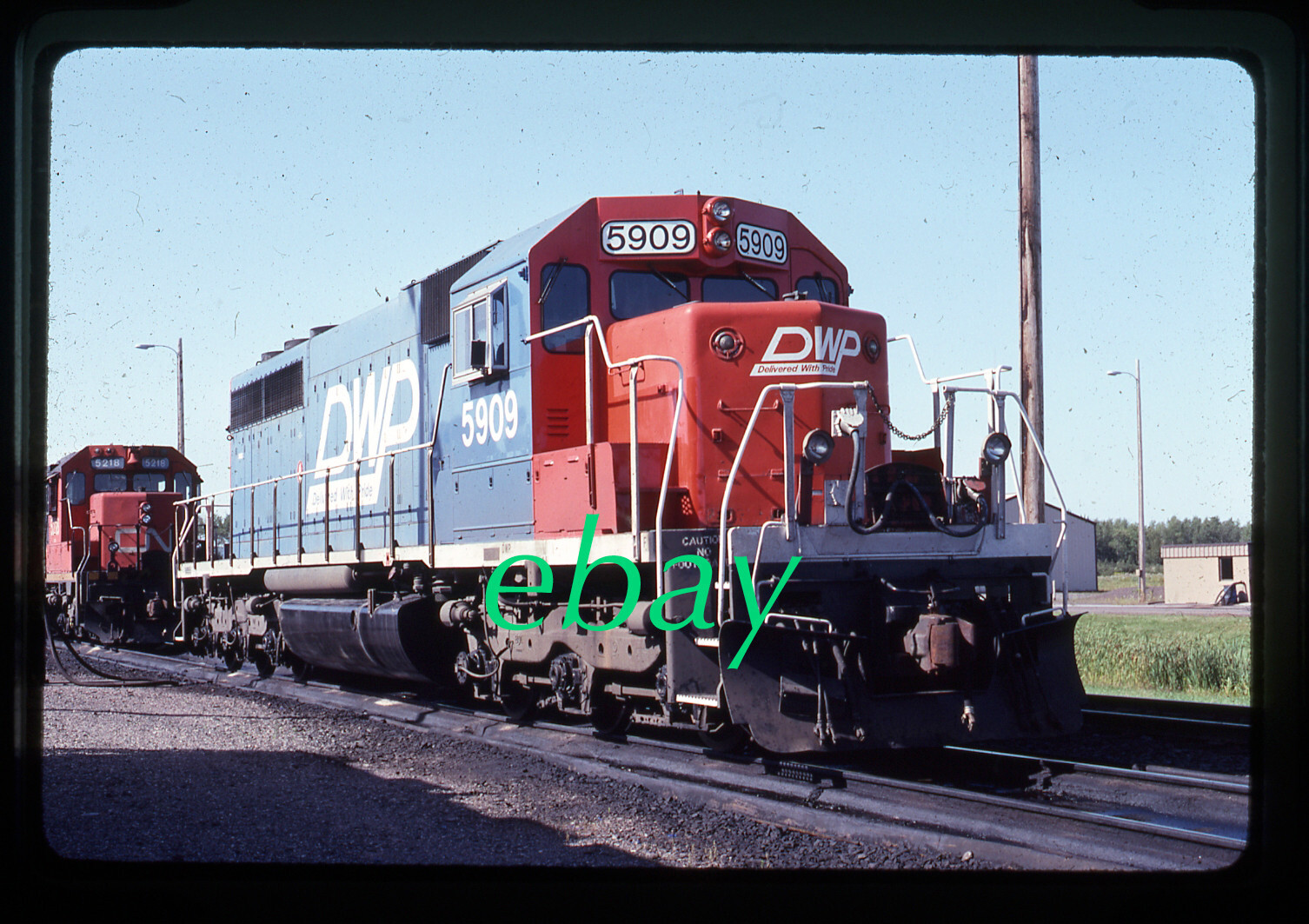 Orig Slide Duluth Winnipeg & Pacific DWP #5909 SD40 1992 | eBay