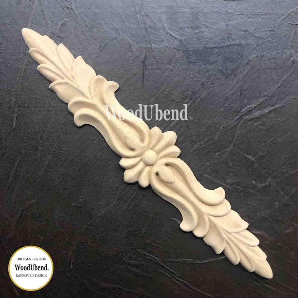 WoodUbend Heat Bendable Molding Pack of Two Pediments WUB1346 27.5×5 ...