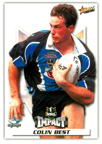 2001 CRONULLA SHARKS NRL Card COLIN BEST | eBay Australia