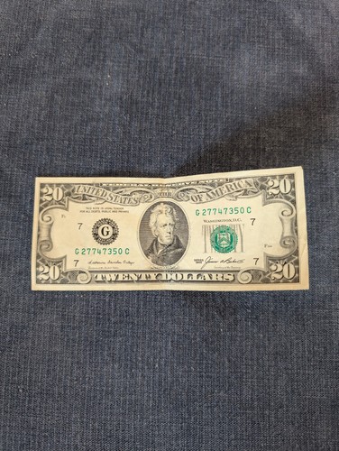 $20 Dollar Bill 1985 S# G27747350C Low Circulation Very Clean | eBay